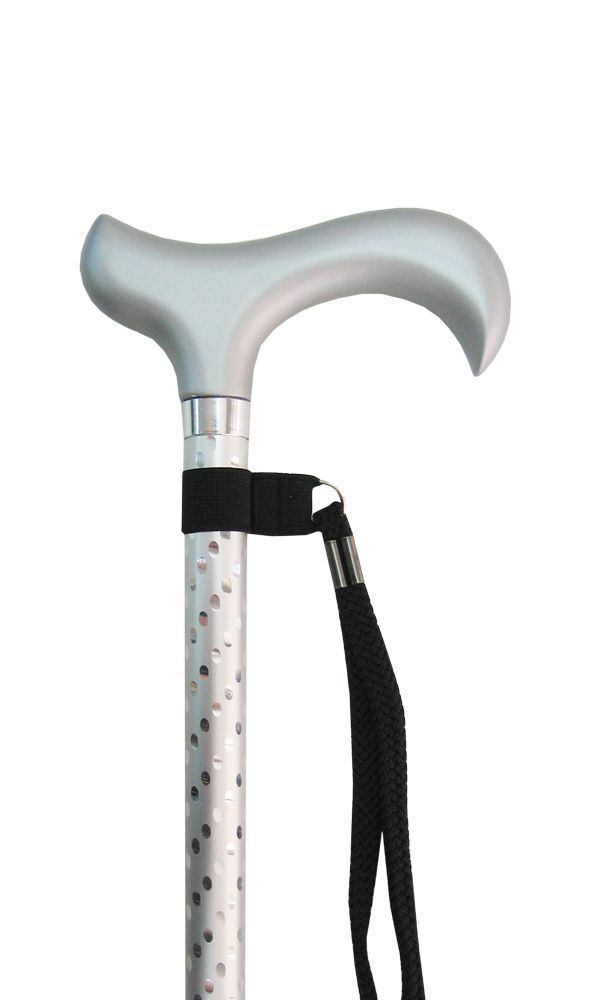 Sassy Silver Engraved Adjustable Walking Stick