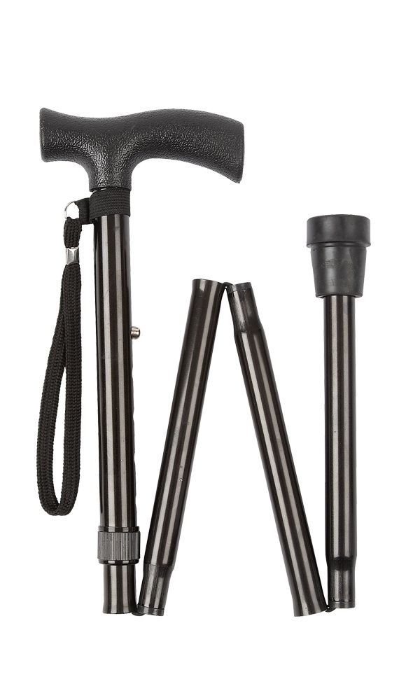 Black Folding Walking Stick | The Walking Stick Collection